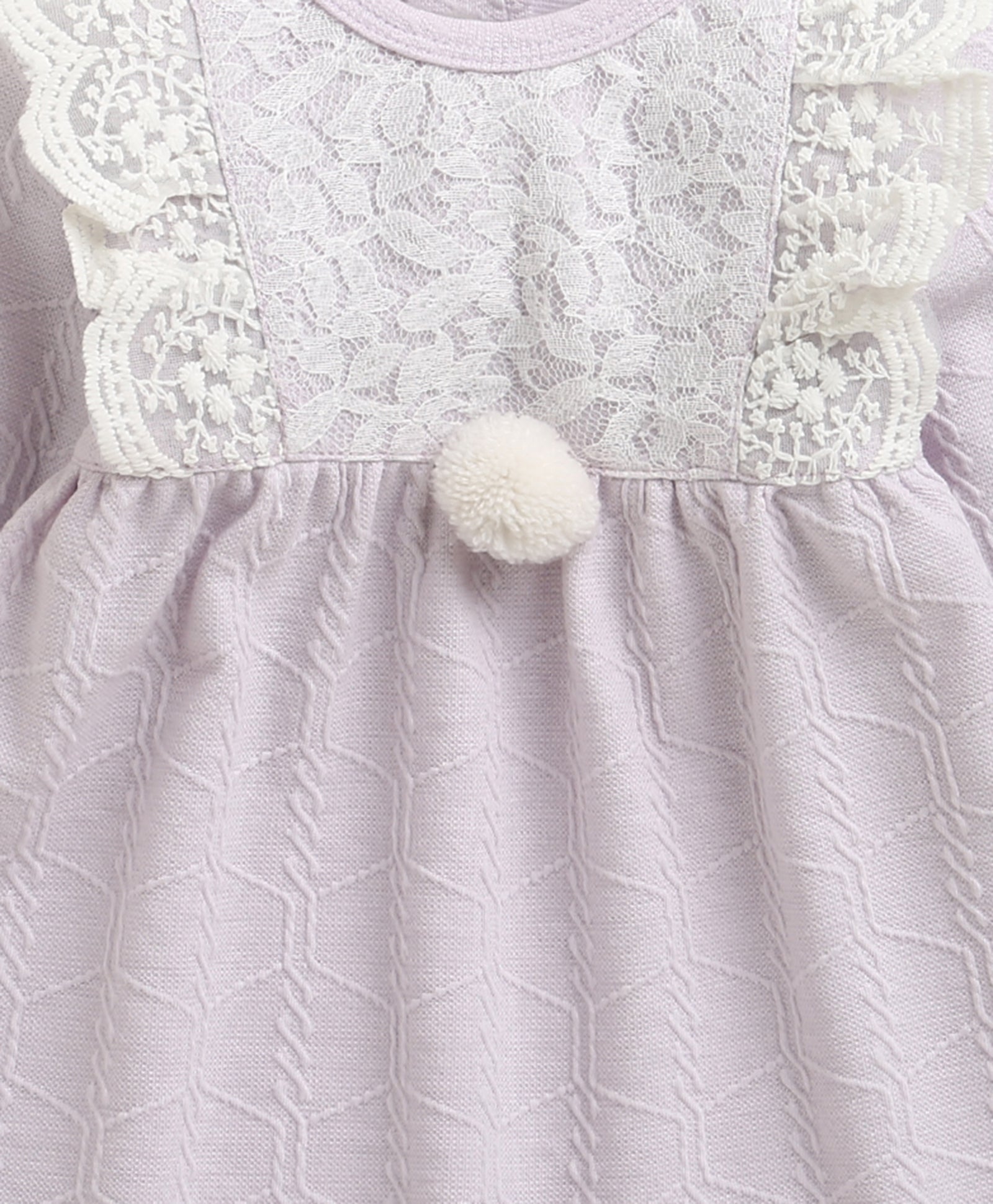 SS-BMZ-261200 / Lavender Girls Full Sleeves Cotton Frock / Dress ...